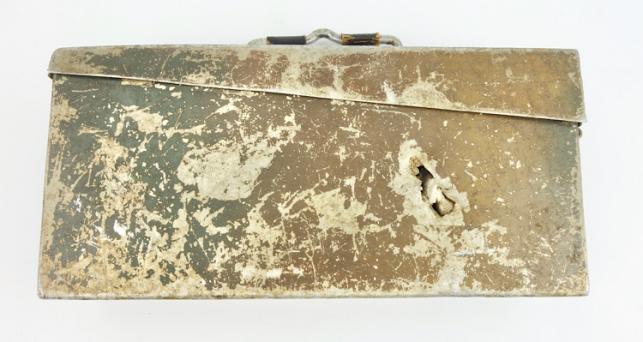 IMCS Militaria | MG34/42 camo Ammo Box with combat damage